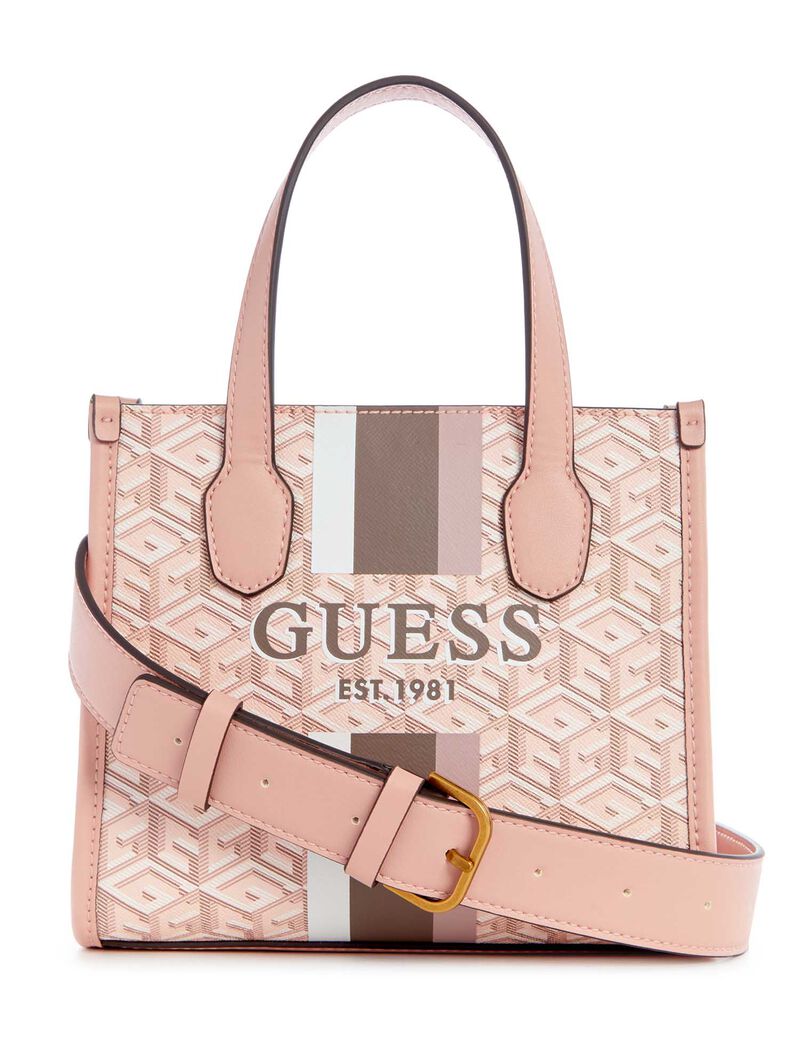 Shop GUESS Silvana 4G logo mini bag, Pink | GUESS UAE