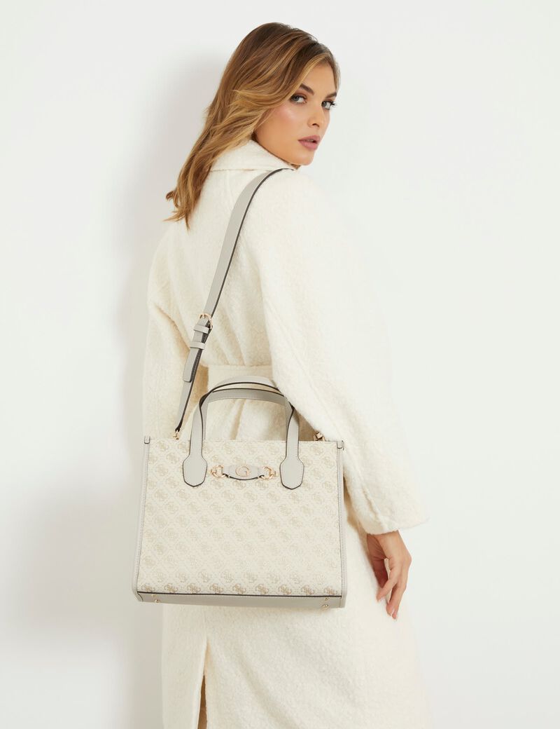 Shop GUESS Izzy 4G logo handbag, | GUESS UAE