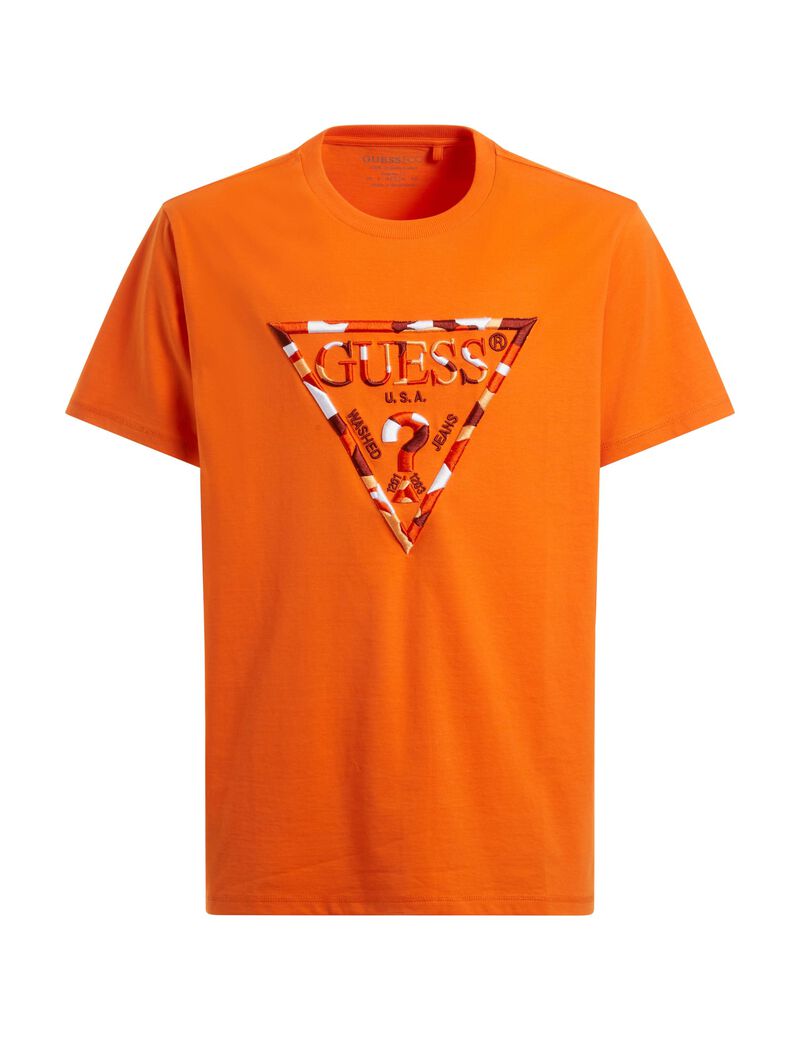 Shop GUESS Online Triangle Logo T-Shirt