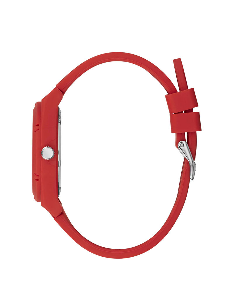 Shop GUESS Red Logo Analog Watch, Red | GUESS UAE