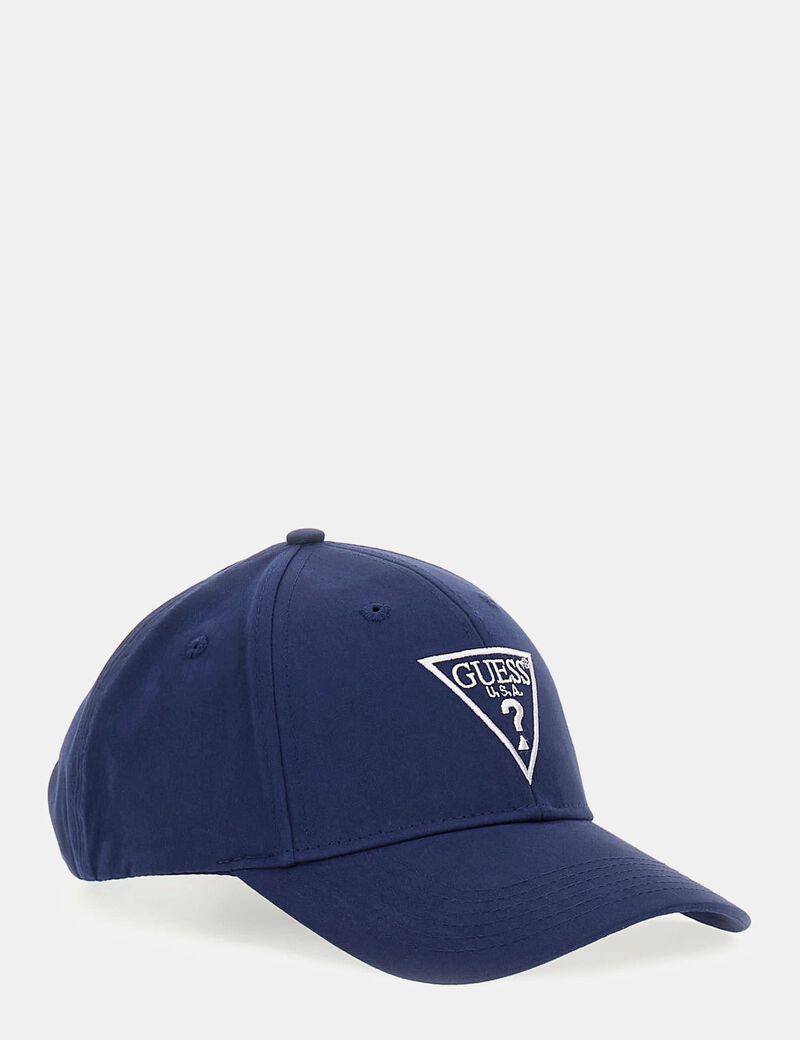 Shop GUESS Front logo baseball cap, Blue | GUESS UAE