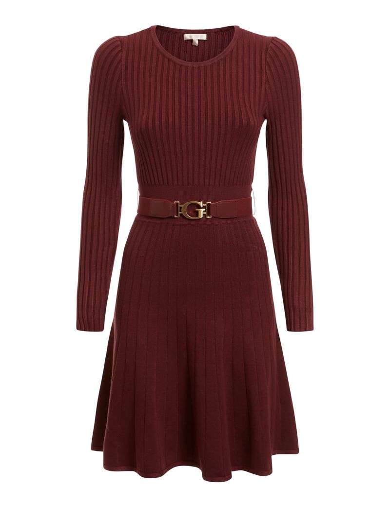 Shop GUESS Online Long-Sleeve Knit Dress