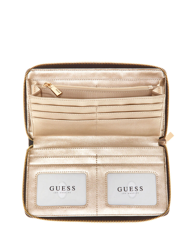 Shop GUESS Online Laurel Large Zip-Around Wallet