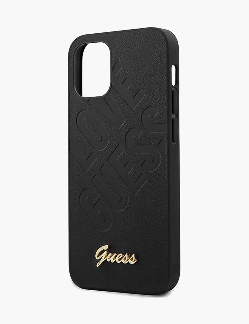 Shop GUESS iPhone 12 Mini Logo Phone Case, Beige | GUESS UAE