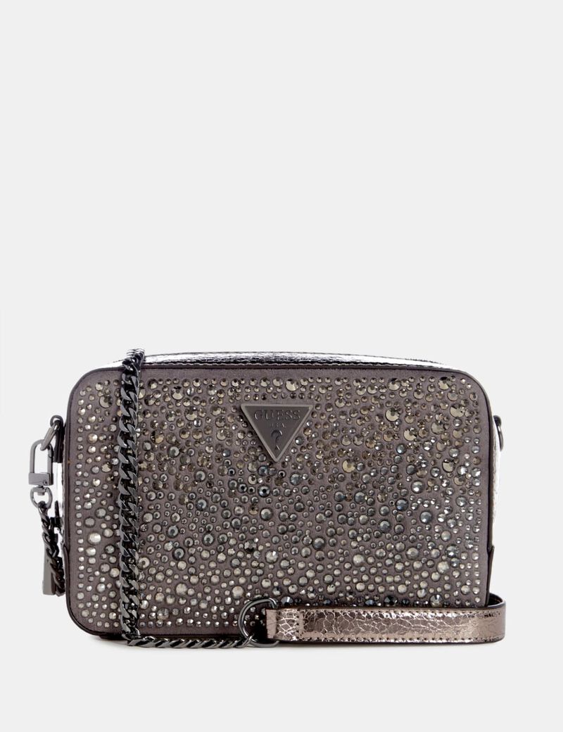 Shop GUESS Online Lua rhinestone crossbody bag