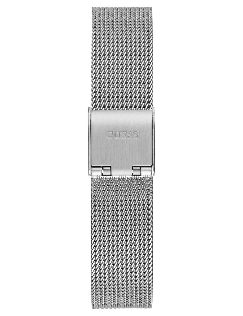 Shop GUESS Silver-tone Mesh Analog Watch, Silver | GUESS UAE