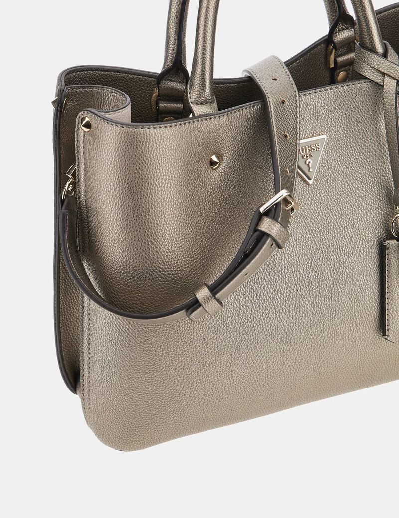 Shop GUESS Online Meridian studded handbag