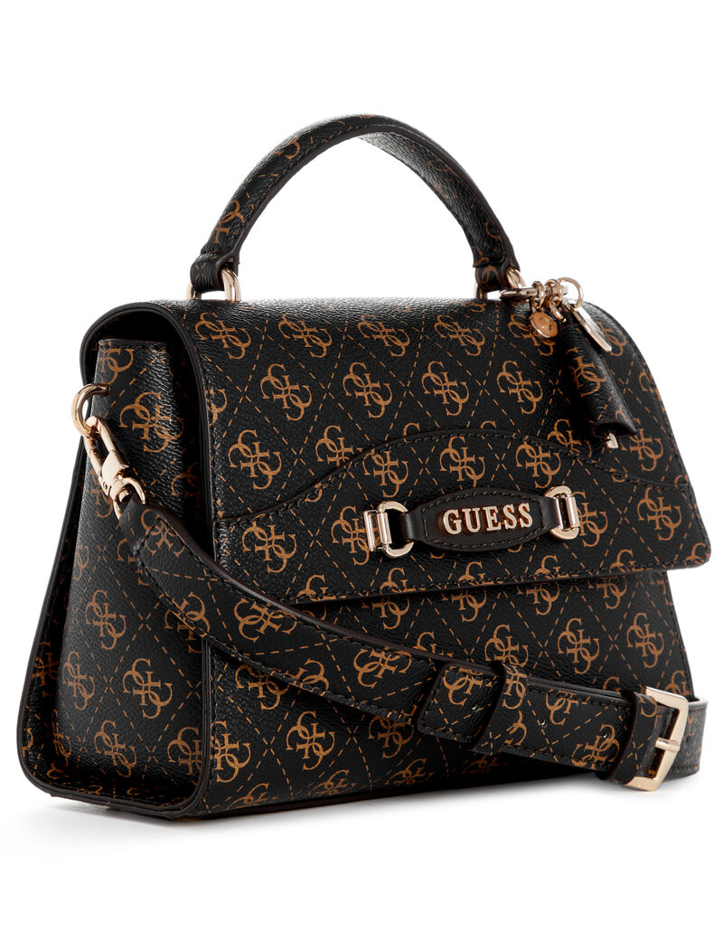 Shop GUESS Online EMERA LOGO TOP HANDLE FLAP