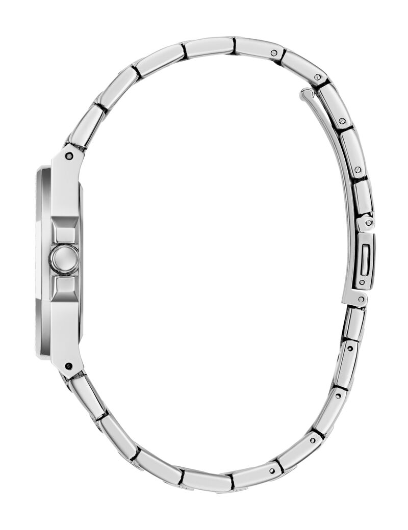 Shop GUESS Ladies Silver Tone Analog Watch, Silver | GUESS UAE