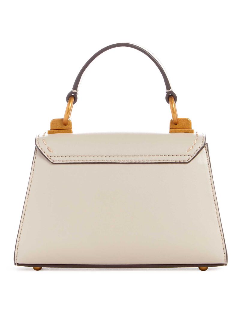 Shop GUESS Stephi Mini Crossbody Flap, White | GUESS UAE